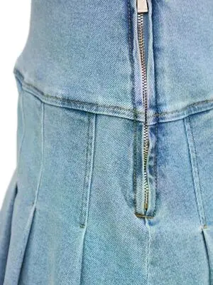 MORGAN High-waisted Denim Mini Skirt