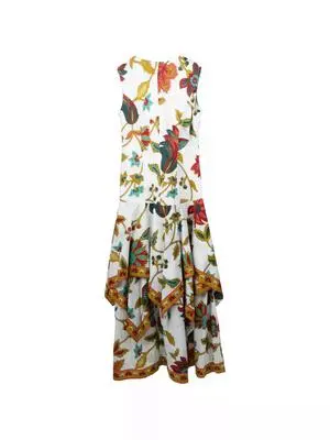 PHILIPPA 1970 Cova Floral-print Asymmetric Dress