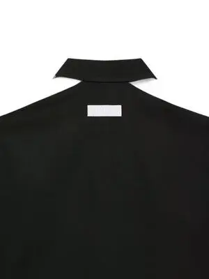 Givenchy Couture Seam Overshirt In Cotton With Grosgrain-detail
