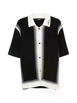 Amiri Logo-embroidered Shirt - Black