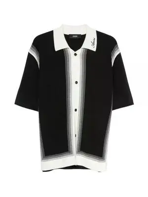 Amiri Logo-embroidered Shirt - Black