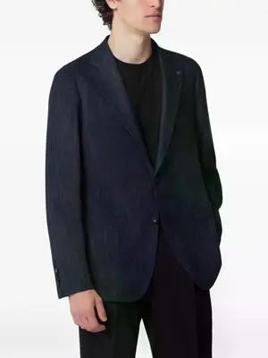 Tagliatore Montecarlo Herringbone-knit Blazer