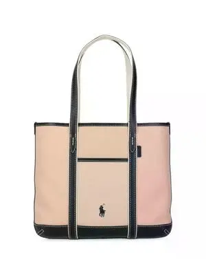 Polo Ralph Lauren Logo-embroidered Tote Bag - Neutrals