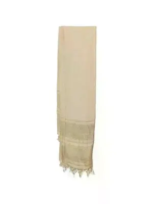 Gucci Fringed Scarf - Neutrals