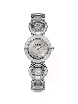 Versace Greca Medusa 28mm Watch - Silver