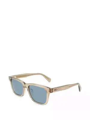 FERRAGAMO Gancini Rectangle Frame Sunglasses - Neutrals