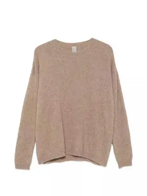 PRIVATE 0204 Fine-knit Drop-shoulder Sweater - Neutrals