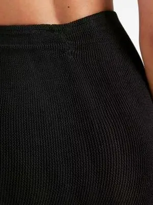 Hunza G Ribbed Mini Skirt - Black
