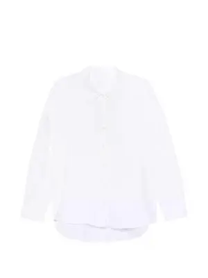 PRIVATE 0204 Curved-hem Shirt - White