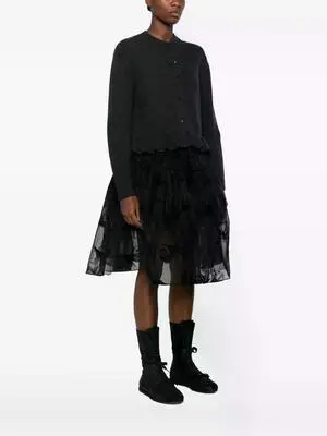 Cecilie Bahnsen Ruffled Floral-button Cardigan