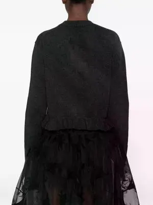 Cecilie Bahnsen Ruffled Floral-button Cardigan