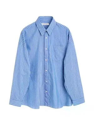 SUNFLOWER Vertical-stripe Shirt - Blue