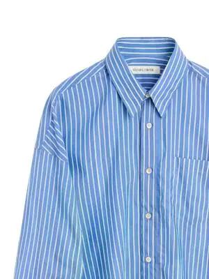 SUNFLOWER Vertical-stripe Shirt - Blue