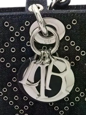Dior Medium Lady D-joy Eyelet Tote Bag