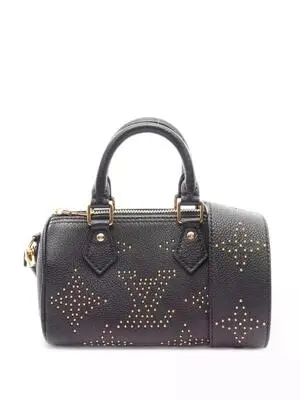 LOUIS VUITTON Empreinte Studded Nano Speedy Handbag - Black