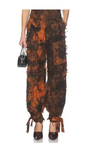 KIM SHUI Burnt Orange Pant In . Also - Rust