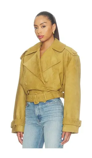 Retrofete Rubee Suede Coat In . Also