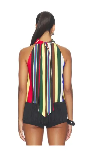 SIMONMILLER Tia Crepe Fringe Top In . Also