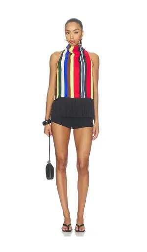 SIMONMILLER Tia Crepe Fringe Top In . Also