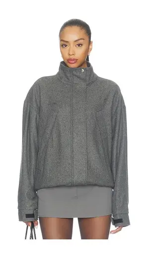 Sandy Liang Papas Jacket In . Also - Grey