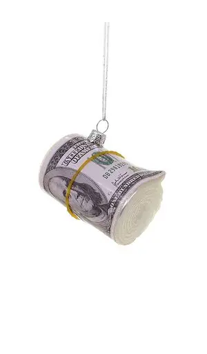CODY FOSTER & CO Roll Of Cash Ornament - Multi