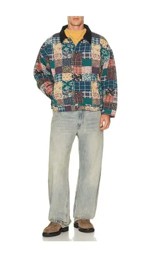 RYOKO RAIN Quilted Tapestry Work Jacket