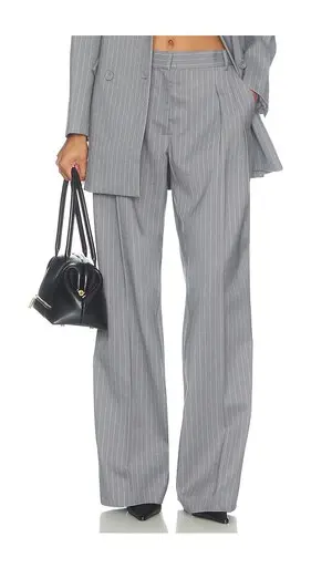 AKNVAS Rune & White Pin Stripe Trousers In . Also - Grey