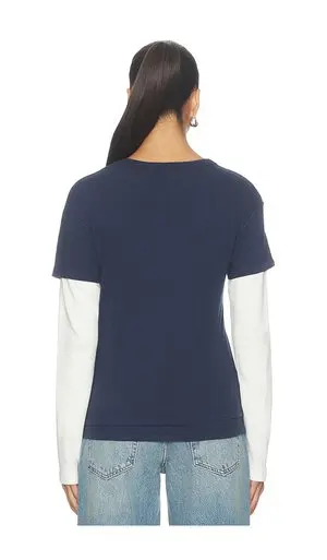 EB DENIM Rory Layered Long Sleeve Top In . Also