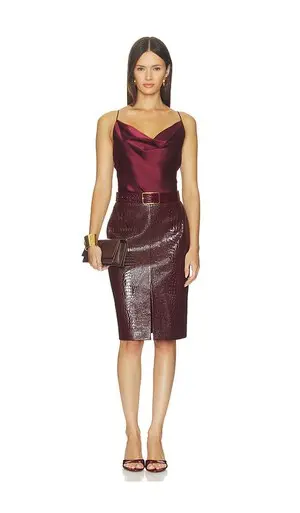 L'Agence Calista Cowl Neck Cami Top In . Also