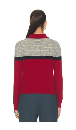 Guest In Residence Track Polo Sweater