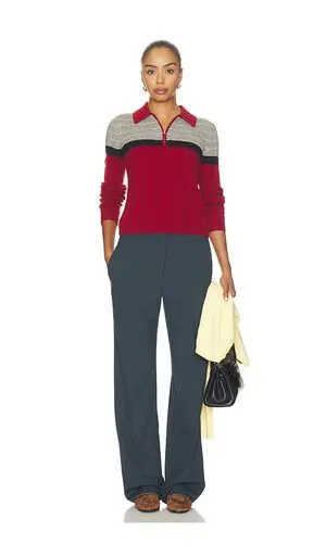 Guest In Residence Track Polo Sweater