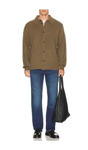 FRAME Boiled Wool Shirt Sweater In . Also