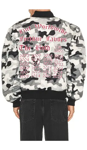 HUF Olympia Camouflage Bomber Jacket