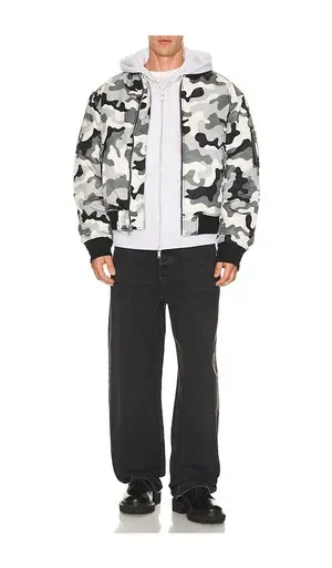 HUF Olympia Camouflage Bomber Jacket