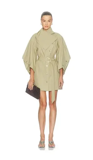 Zimmermann Valiant Utility Mini Dress In . Also - Olive