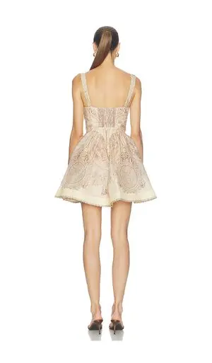 Zimmermann Ascent Drape Mini Dress In . Also