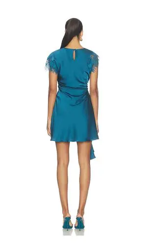 AMUR Zina Ruched Mini Dress In . Also