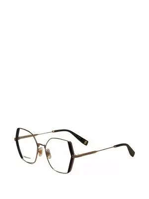 Marc Jacobs Geometric Frame Eyeglasses - Gold