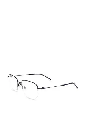 BOSS Geometric Frame Eyeglasses - Black
