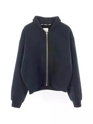 Hermès Zip-up Knit Hoodie - Blue