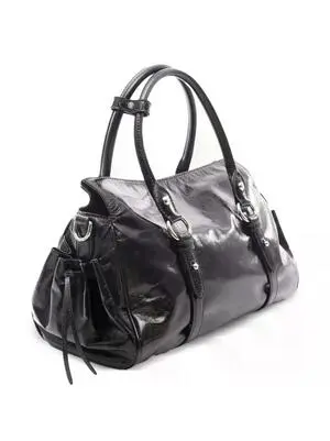 Miu Miu Shiny Leather Tote Bag