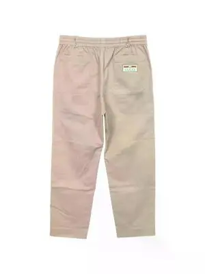 Gucci 2010s Logo Patch Drawstring Trousers