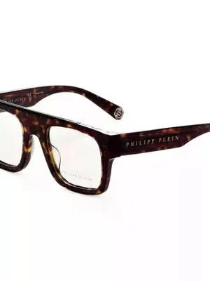 Philipp Plein Tortoiseshell-effect Square-frame Glasses