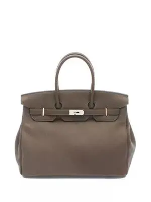 Hermès 35 Birkin Togo Leather Tote Bag - Brown
