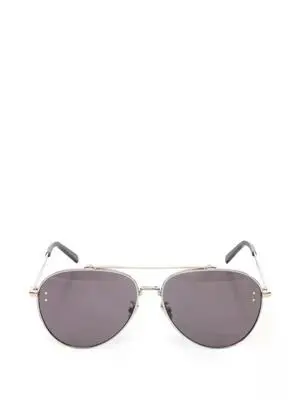 Dior 2010s Cd Diamond Pilot Sunglasses - Silver