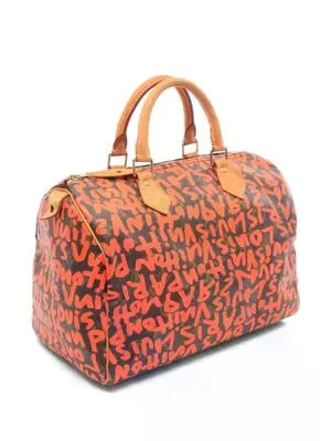 LOUIS VUITTON 2009 Speedy Monogram Graffiti Tote Bag