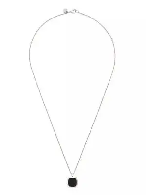 Tom Wood Cushion Onyx Pendant Necklace