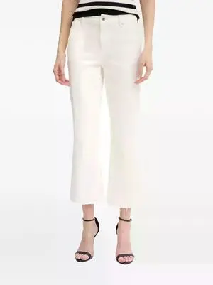 MORGAN Raw-cut Flared Jeans - White