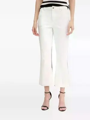 MORGAN Raw-cut Flared Jeans - White