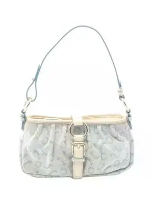 Celine 2000s Paris Macadam Buckle Shoulder Bag